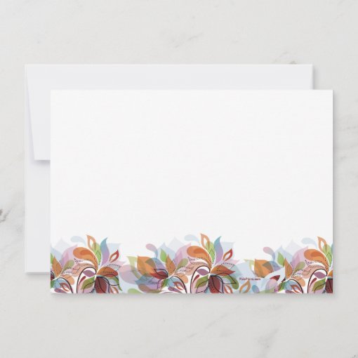 Tropical Rainbow Personalized Stationery Notecard | Zazzle