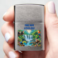 Tropical Rainforest Waterfall Zippo Lighter | Zazzle