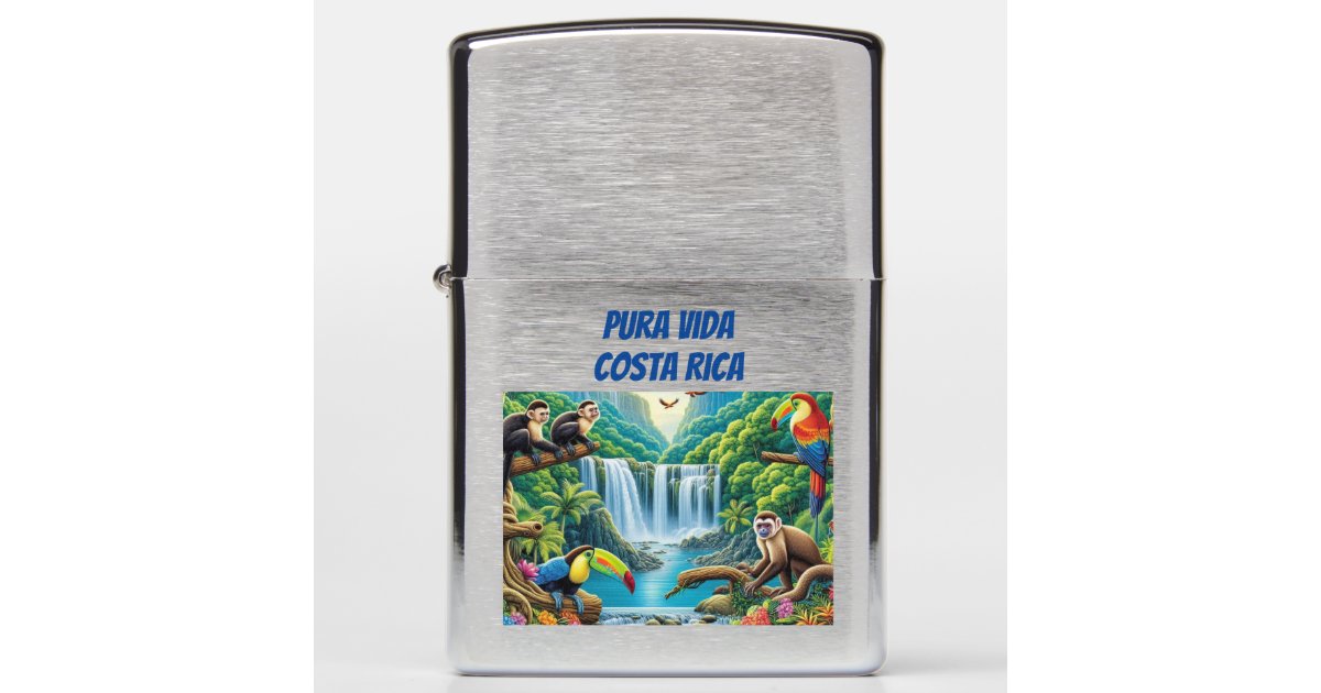 Tropical Rainforest Waterfall Zippo Lighter | Zazzle