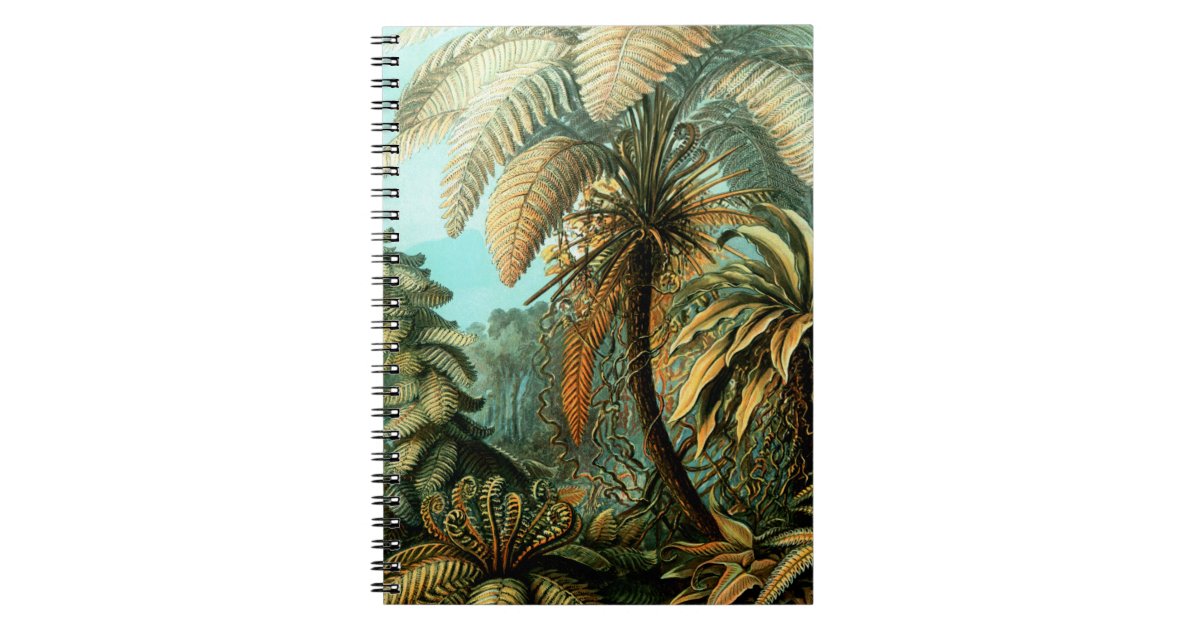Tropical Scenery with Palm Tree Notebook | Zazzle