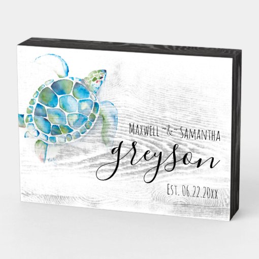 Tropical Sea Turtle Established Sign | Zazzle