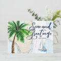 Tropical Seas and Greetings Nautical Christmas Holiday Card | Zazzle