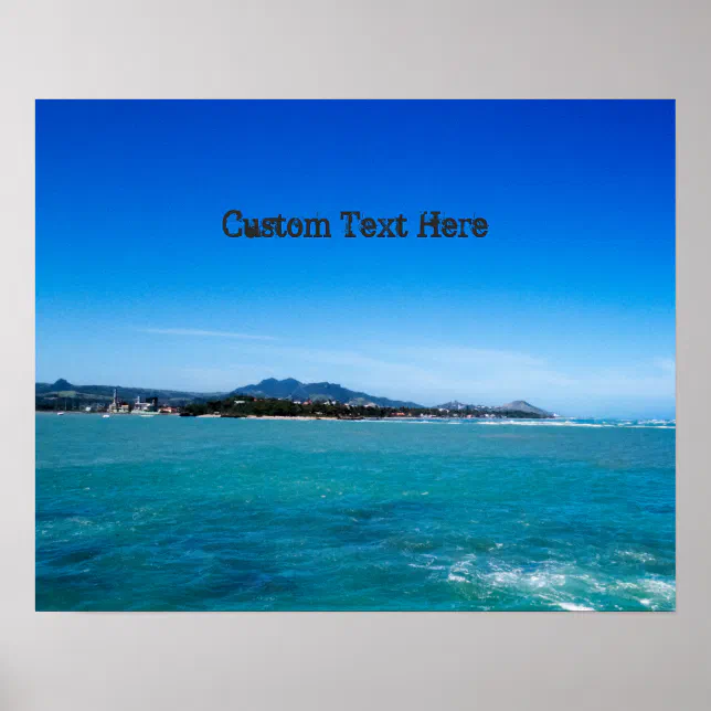 Tropical Seascape Poster | Zazzle