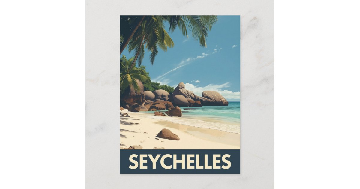 Tropical Seychelles Postcard | Zazzle
