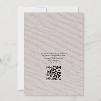 Tropical Summer Beach QR Code RSVP Wedding Invitation | Zazzle