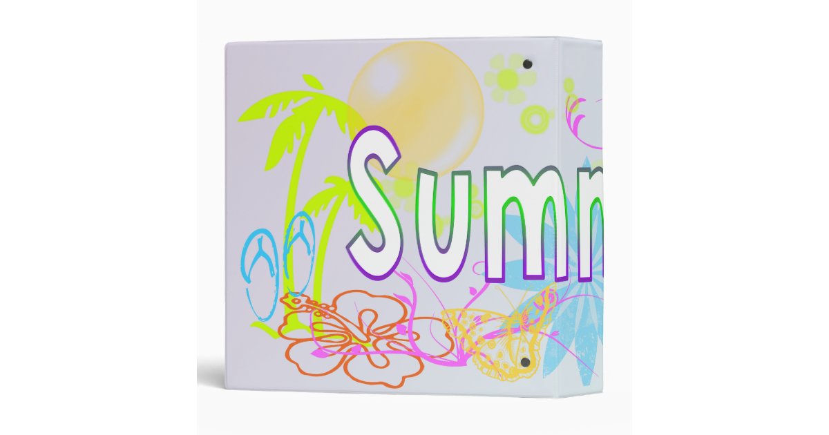 Tropical Summer Binder | Zazzle