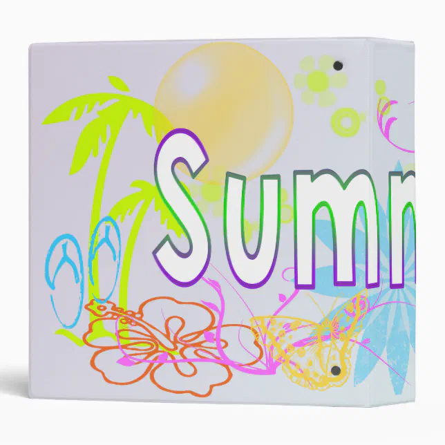 Tropical Summer Binder | Zazzle