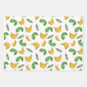 Tropical Summer Fruit Wrapping Paper Set of 3 | Zazzle