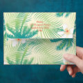 Tropical summer palm trees envelope | Zazzle