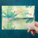 Tropical summer palm trees envelope | Zazzle