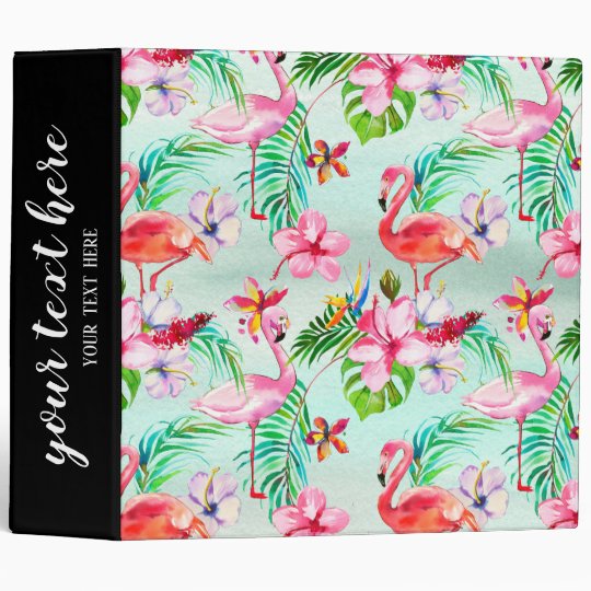Tropical Summer pattern 3 Ring Binder | Zazzle.com