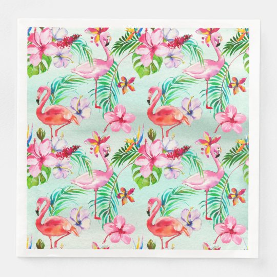 Tropical Summer pattern Paper Dinner Napkins | Zazzle.com