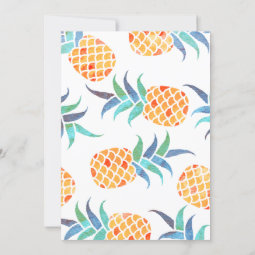 Tropical Summer Pineapple Beach 1st Birthday Party Invitation | Zazzle