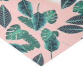 Tropical Summer Pink Green Leaves Sunset Pattern Tissue Paper | Zazzle