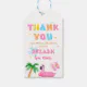 Tropical Summer Pool Party Splash Thank You Gift Tags | Zazzle