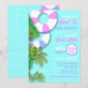Tropical Summer Sweet 16 Birthday Pool Party Invitation | Zazzle