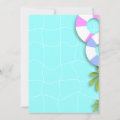 Tropical Summer Sweet 16 Birthday Pool Party Invitation | Zazzle