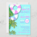 Tropical Summer Sweet 16 Birthday Pool Party Invitation | Zazzle