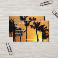 Tropical Sunset Business Card | Zazzle