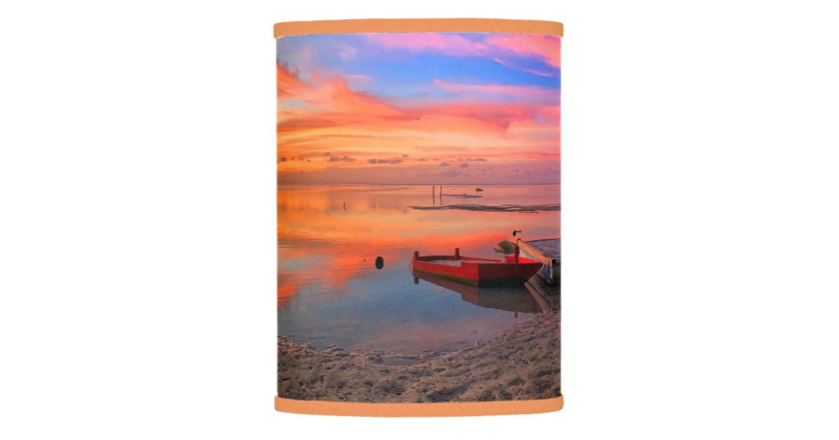 Tropical Sunset Ocean Beach Lamp Shade | Zazzle