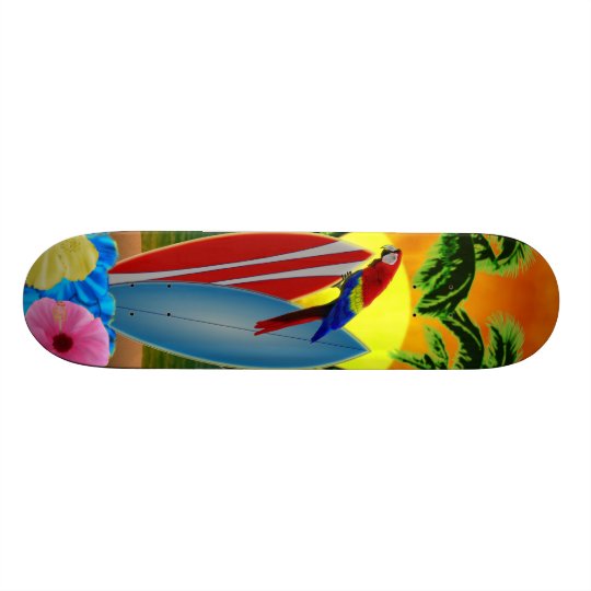 Tropical Sunset Skateboard Deck | Zazzle.com