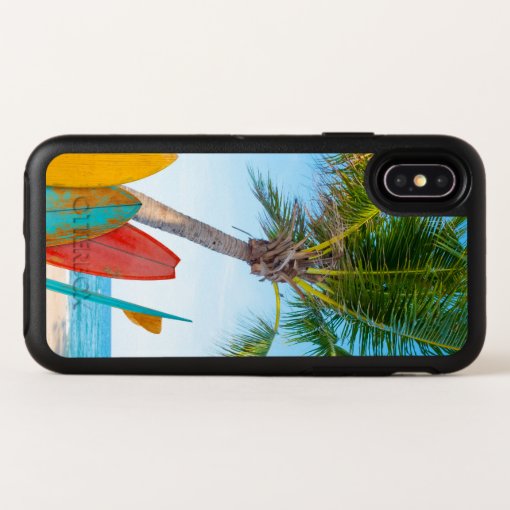 Tropical Surfboard Beach Otterbox iPhone Case | Zazzle