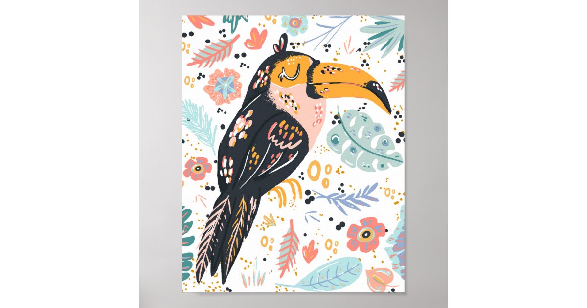 Tropical Toucan Poster | Zazzle