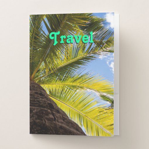Tropical Travel Pocket Folder | Zazzle