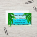Tropical Travel Specialist Beach Theme Business Card | Zazzle