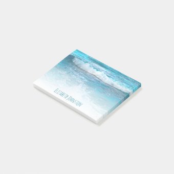 Tropical turquoise ocean Hawaii waves photo custom Post-it Notes | Zazzle