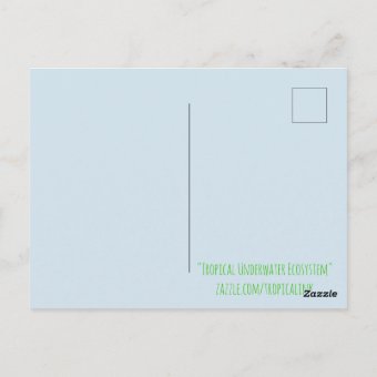 Tropical Underwater Ecosystem Postcard | Zazzle
