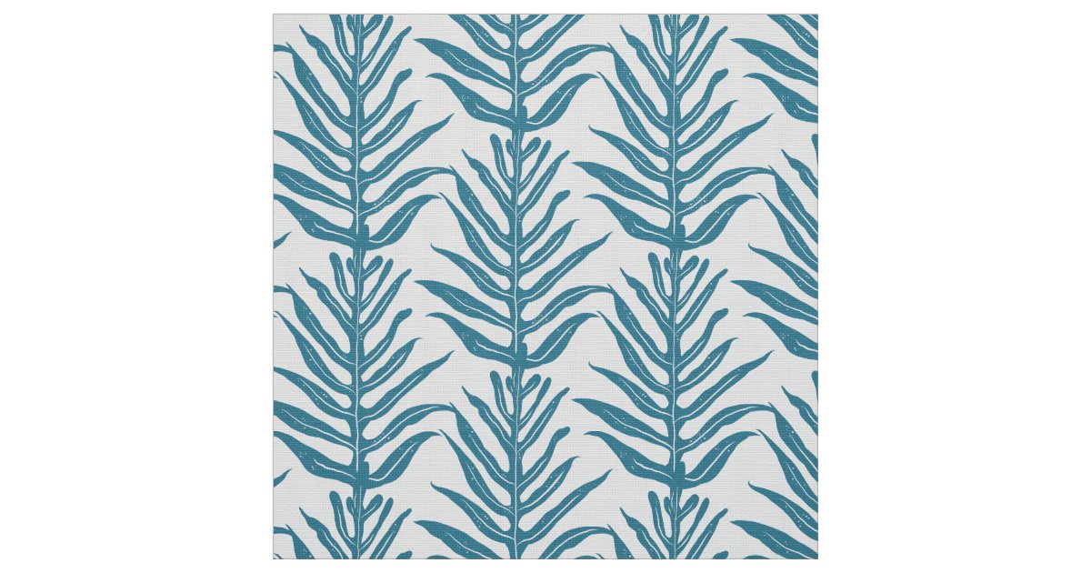 Tropical wart fern lauae fern leaf pattern fabric | Zazzle