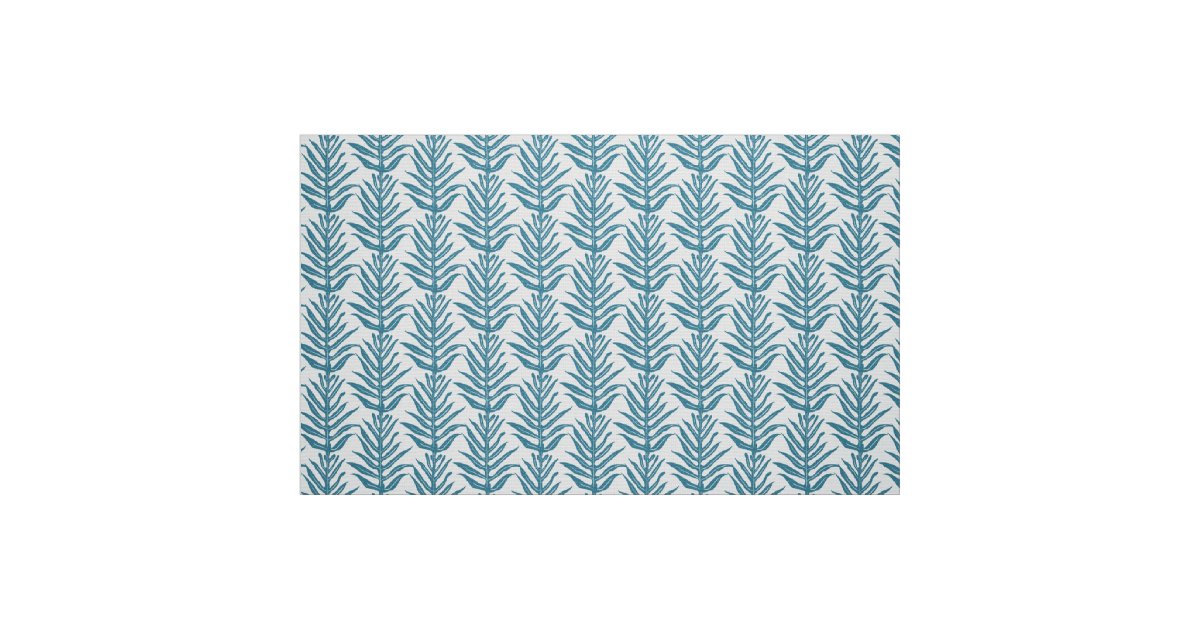 Tropical wart fern lauae fern leaf pattern fabric | Zazzle