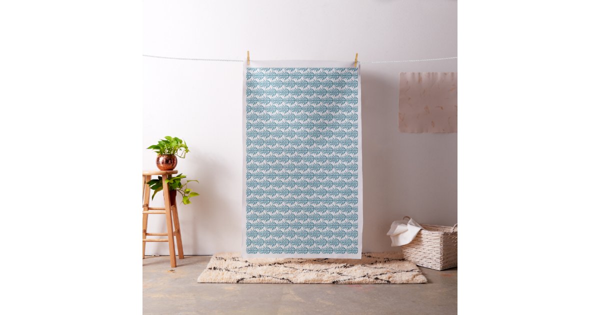 Tropical wart fern lauae fern leaf pattern fabric | Zazzle