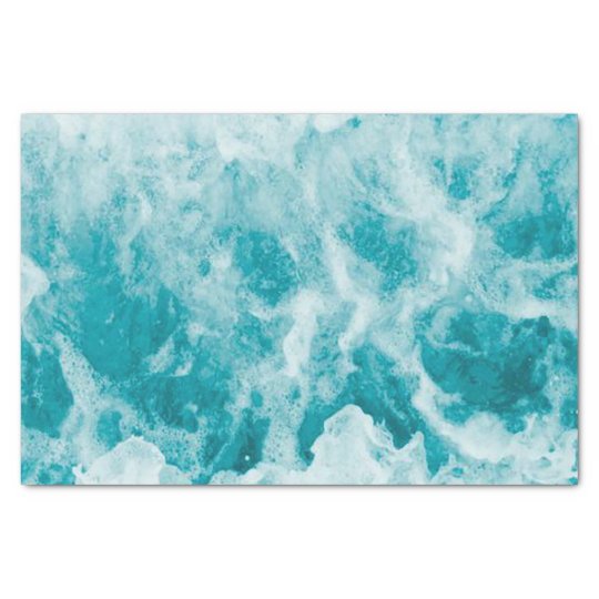 Tropical Water Blue Ocean Beach Sea Aqua tissue Tissue Paper | Zazzle