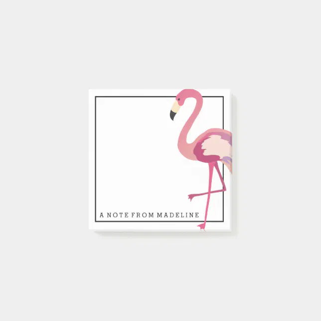 Tropical | Watercolor Flamingo Post-it Notes | Zazzle