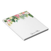 Tropical Watercolor Floral Notepad | Zazzle