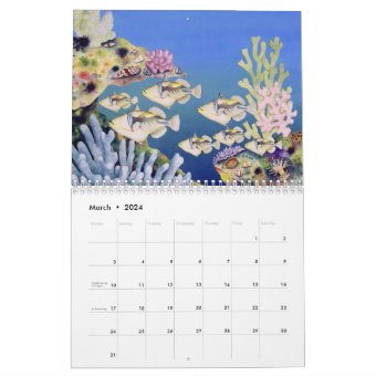 Tropical Watercolors Calendar | Zazzle