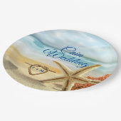 Tropical Wedding Beach Scene Paper Plates | Zazzle