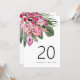 Tropical Wedding Table Number | Zazzle