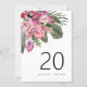 Tropical Wedding Table Number | Zazzle