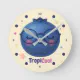 TropiCool Blueberry – Cute Kawaii Fruit Wall Clock | Zazzle