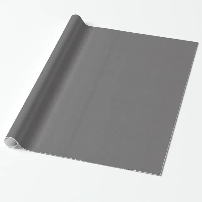 TROPICS SOLID DARK GREY GRAY RAINCLOUD BACKGROUNDS WRAPPING PAPER | Zazzle