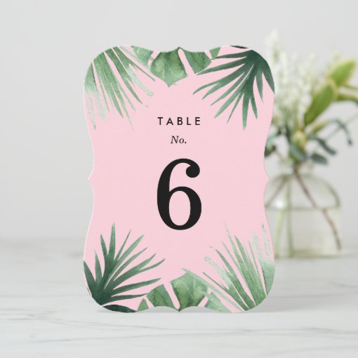 Tropics Table Numbers | Zazzle