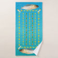 Trout And Friends Fish Pattern Bath Towel Set | Zazzle