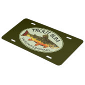 Trout Bum Fishing License Plate | Zazzle