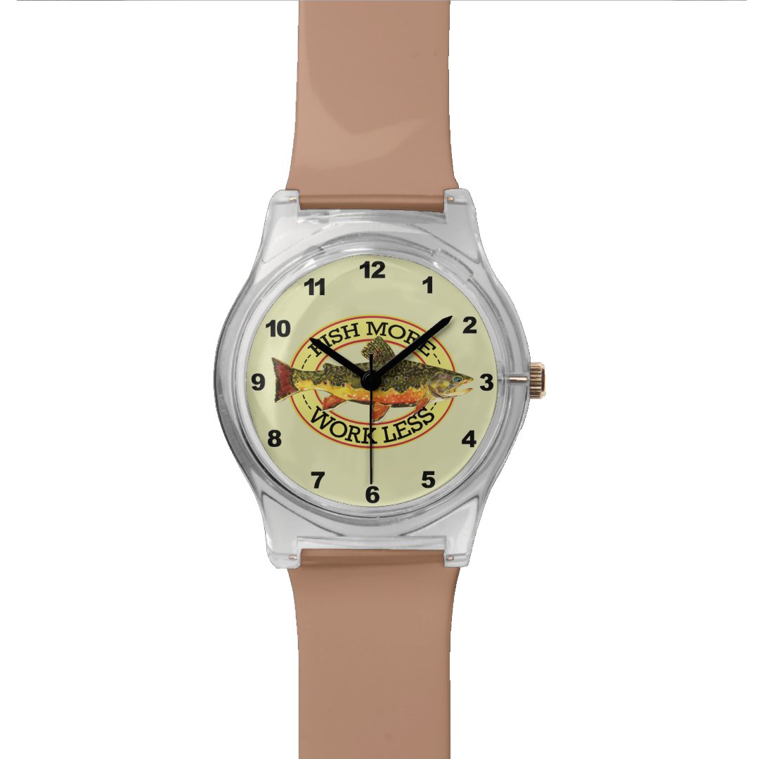 Trout Fish More Wrist Watch | Zazzle