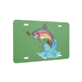 Trout Fishing License Plate | Zazzle