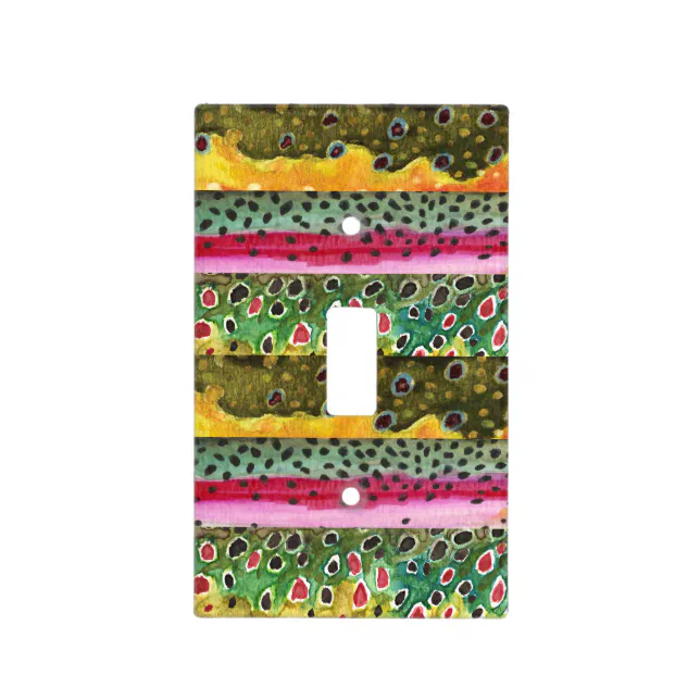 Trout Fishing Light Switch Cover | Zazzle
