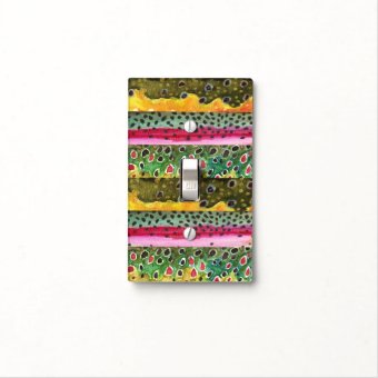 Trout Fishing Light Switch Cover | Zazzle